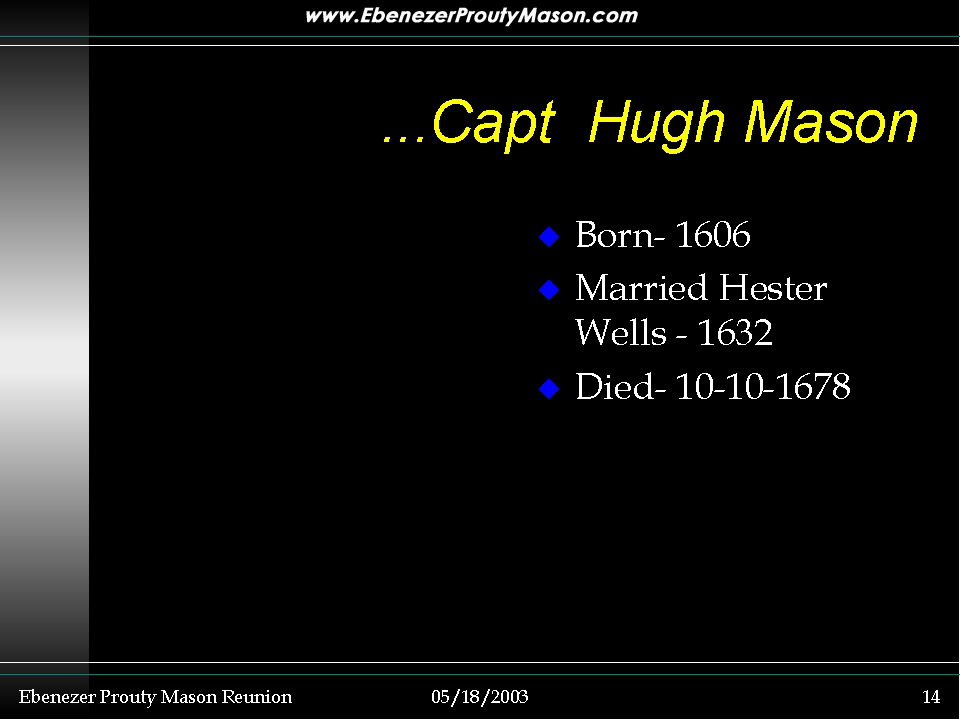 Captain Hugh Mason